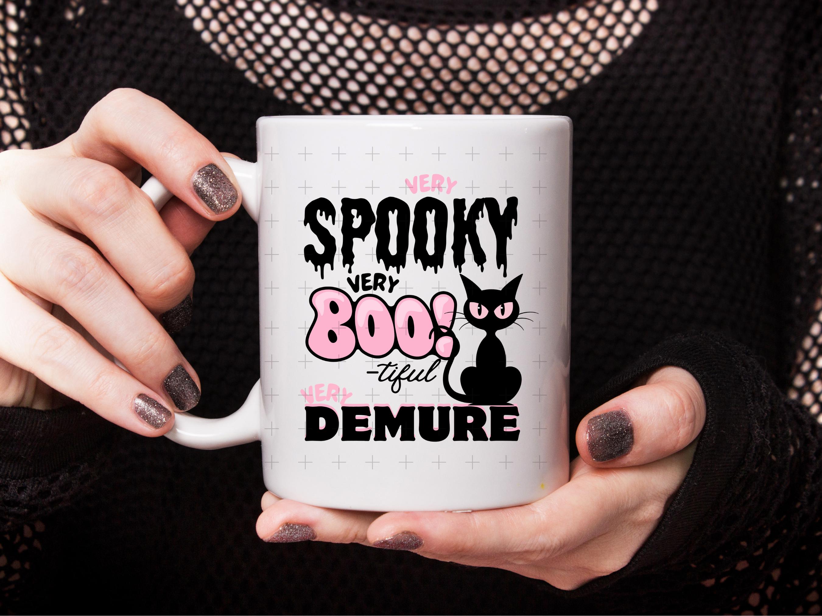 Pinkoween, Very Demure, Spooky, PNG-SVG Files Black & Pink Halloween ...