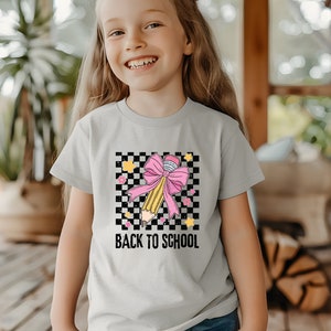 Retro Back to School Girls Shirt, Back to School Gift, Retro Girls ...