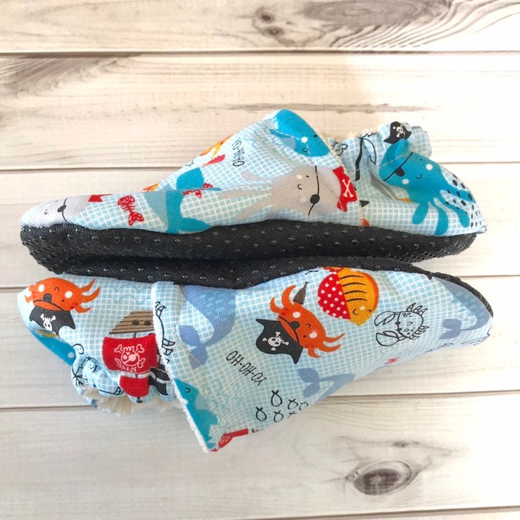 Pirate toddler slippers indoor toddler shoes Montessori | Etsy