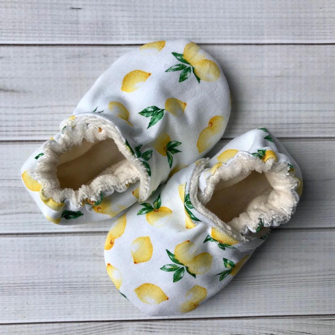 Lemon baby booties lemon baby moccasins lemon baby gift | Etsy
