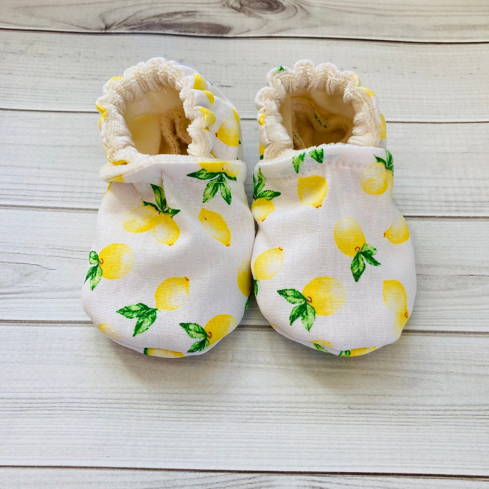 Lemon Baby Booties Lemon Baby Moccasins Lemon Baby Gift - Etsy