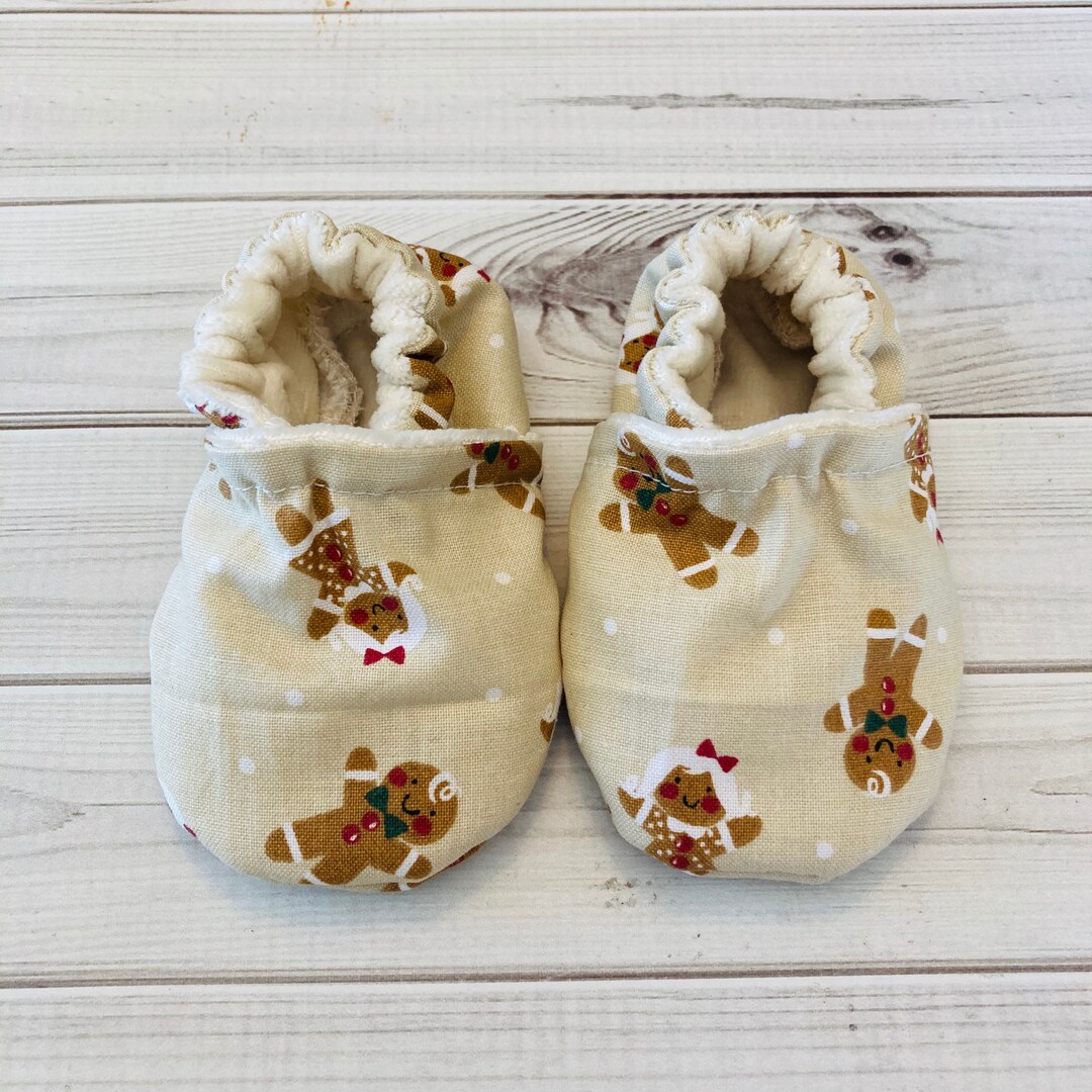 Gingerbread Baby Shoes, Christmas Booties, Gender Neutral Baby Gift ...