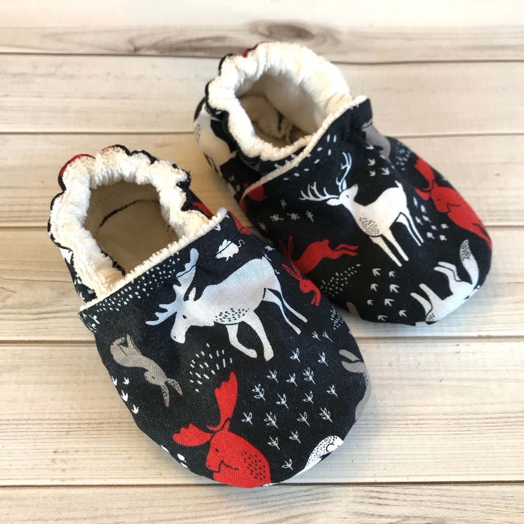 Moose Baby Shoes, Deer Moccasins, Hedgehog Booties, Forest Creature ...