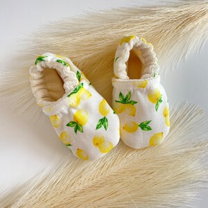 Lemon Baby Booties, Lemon Baby Moccasins, Lemon Baby Gift, Baby Shower ...
