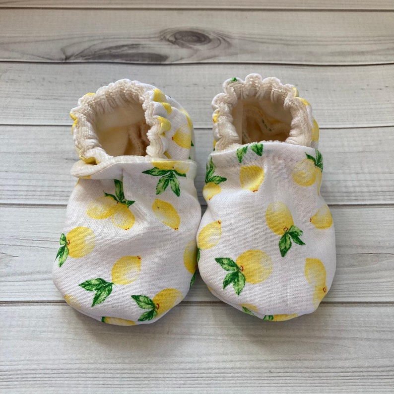 Lemon Baby Booties Lemon Baby Moccasins Lemon Baby Gift - Etsy
