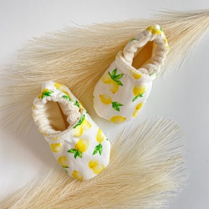 Lemon Baby Booties, Lemon Baby Moccasins, Lemon Baby Gift, Baby Shower ...