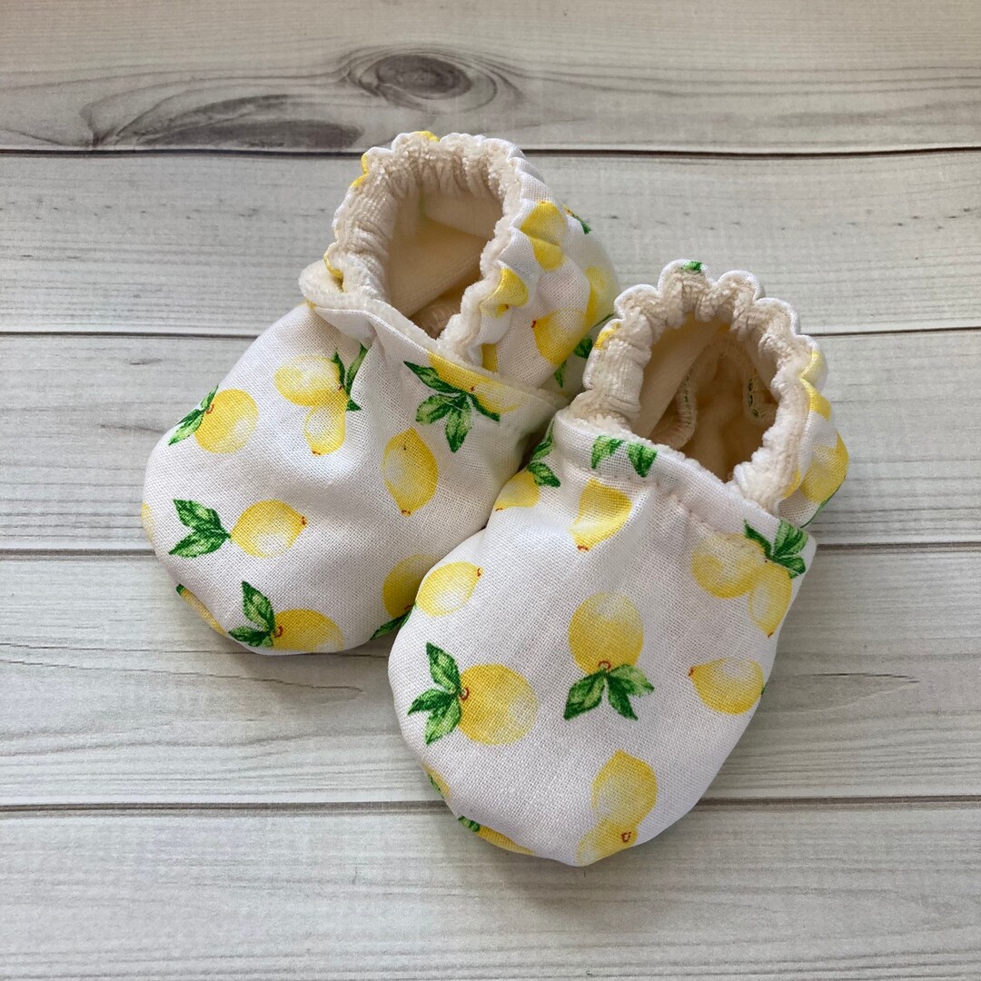 Lemon Baby Booties Lemon Baby Moccasins Lemon Baby Gift - Etsy