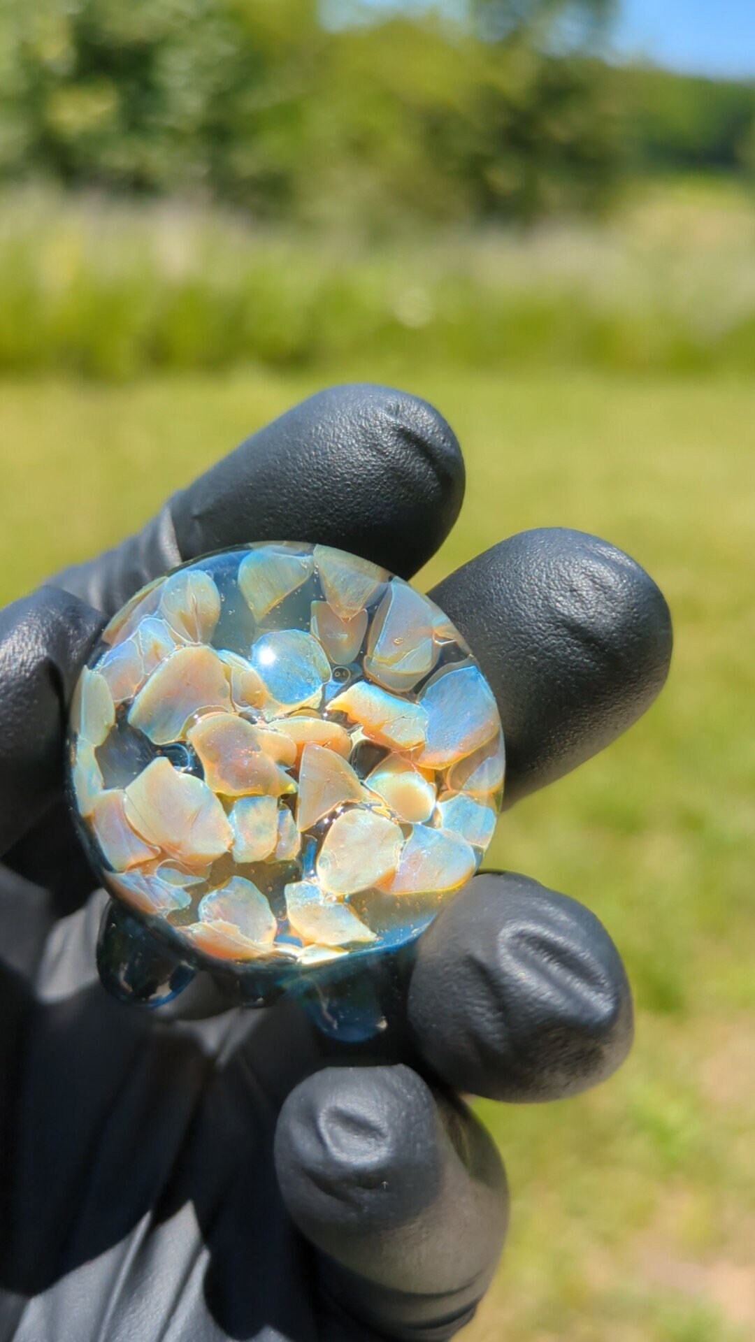 Encased Boro Frit Marble W/feet - Etsy