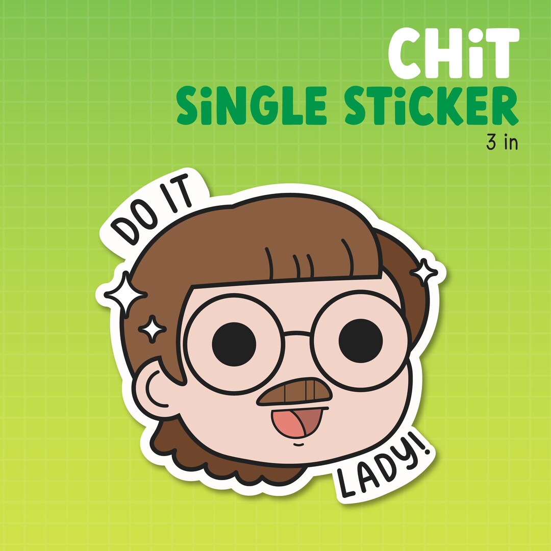 Chit Brain Rot Meme Sticker: Waterproof Vinyl Decal - Etsy