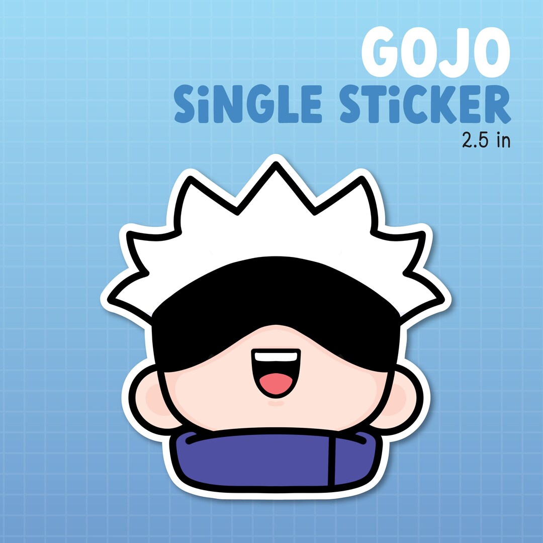 Gojo JJK Anime Sticker: Waterproof Vinyl Decals - Etsy