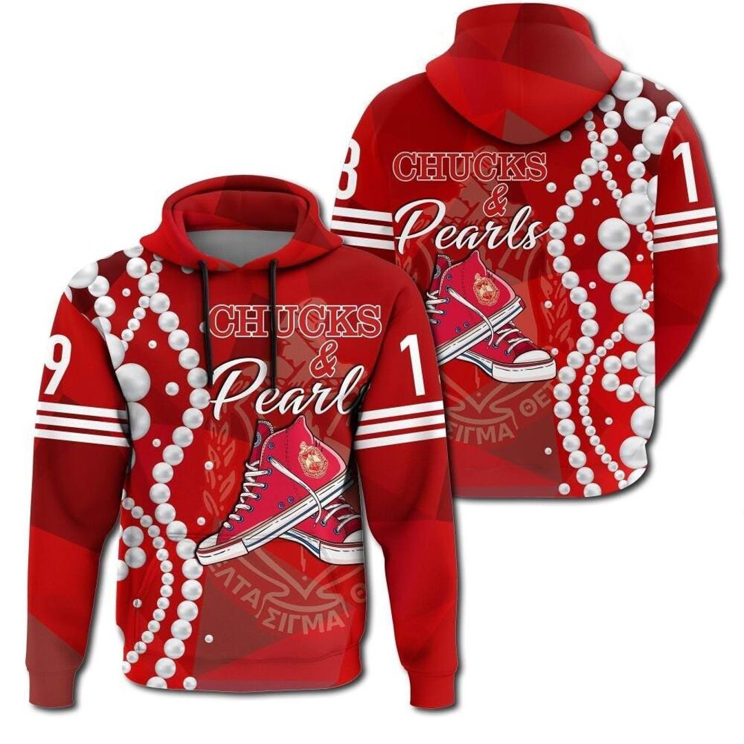 Chuck Delta Sigma Theta Pearls Hoodie - Etsy