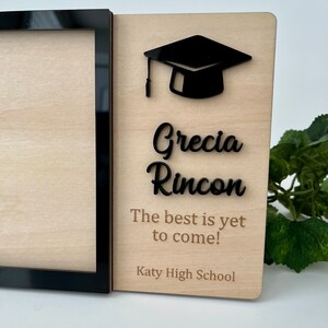 Custom Graduation Photo Frame, Wooden Graduation Photo Frame With Name ...