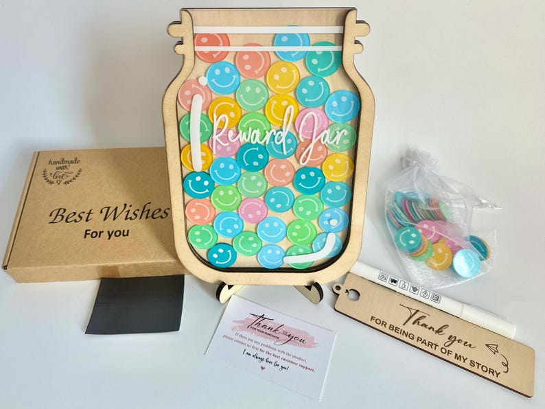 Smiley Face Reward Jar, DIY Reward Jar, Classroom Decor, Back to School ...