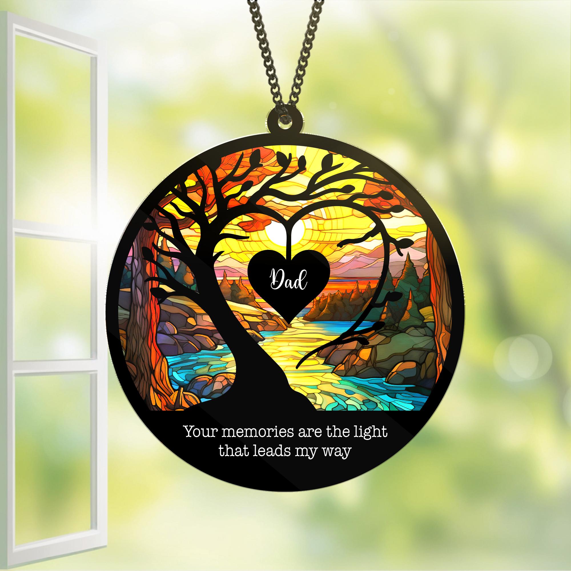 In Loving Memory Suncatcher, Sympathy Gift, Memorial Keepsake, Tribute ...