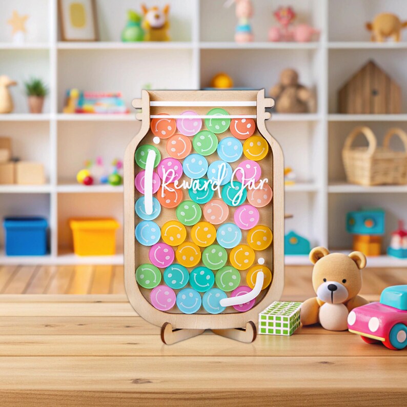 Personalized Smiley Face Reward Jar Fun Gift for Kids, Teachers Pick ...