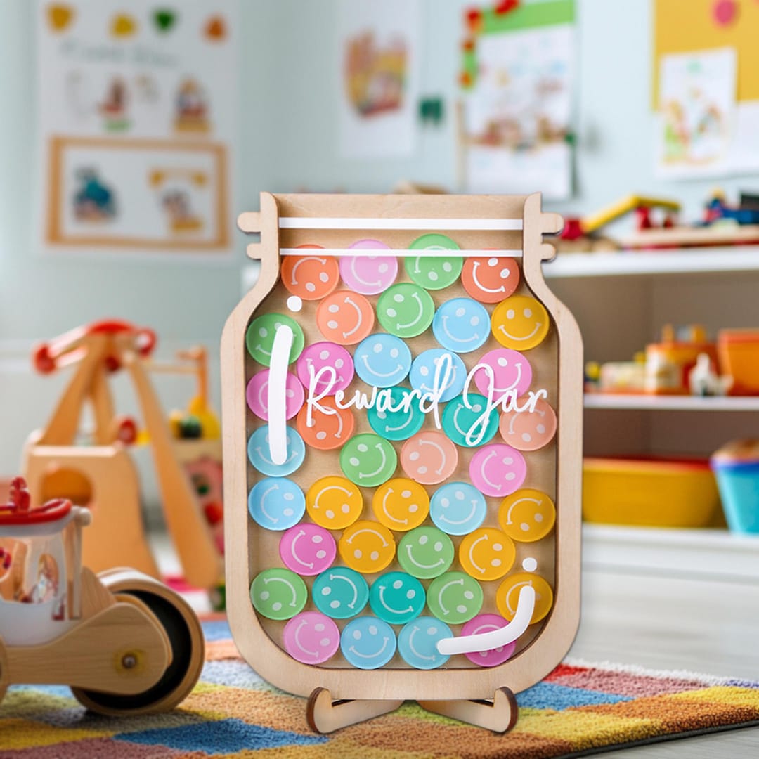 Personalized Smiley Face Reward Jar Fun Gift for Kids, Teachers Pick ...