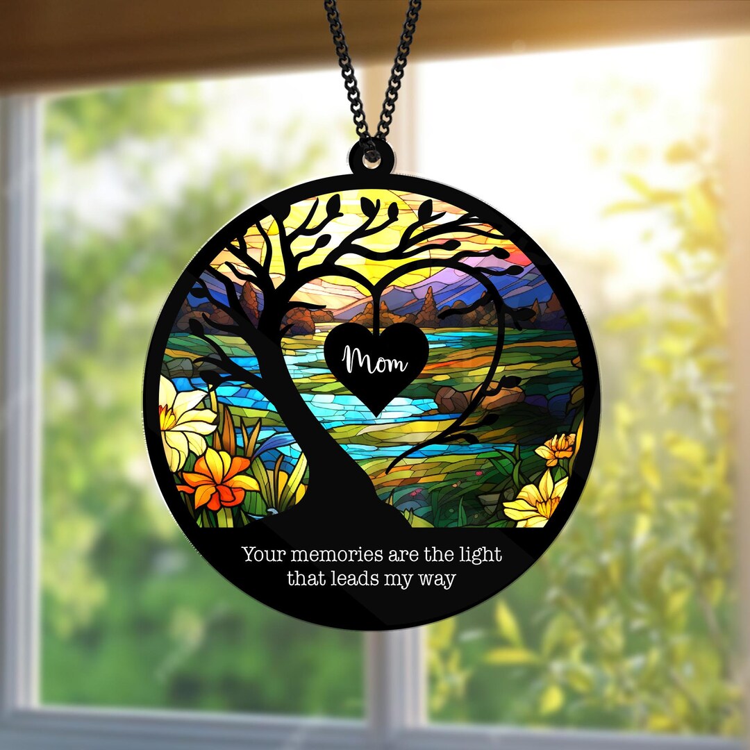 In Loving Memory Suncatcher, Sympathy Gift, Memorial Keepsake, Tribute ...