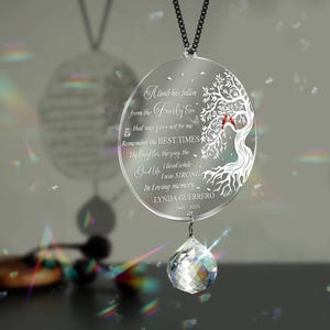 A Limb Has Fallen Memorial Crystal Suncatcher, Sympathy Gift for Loss ...