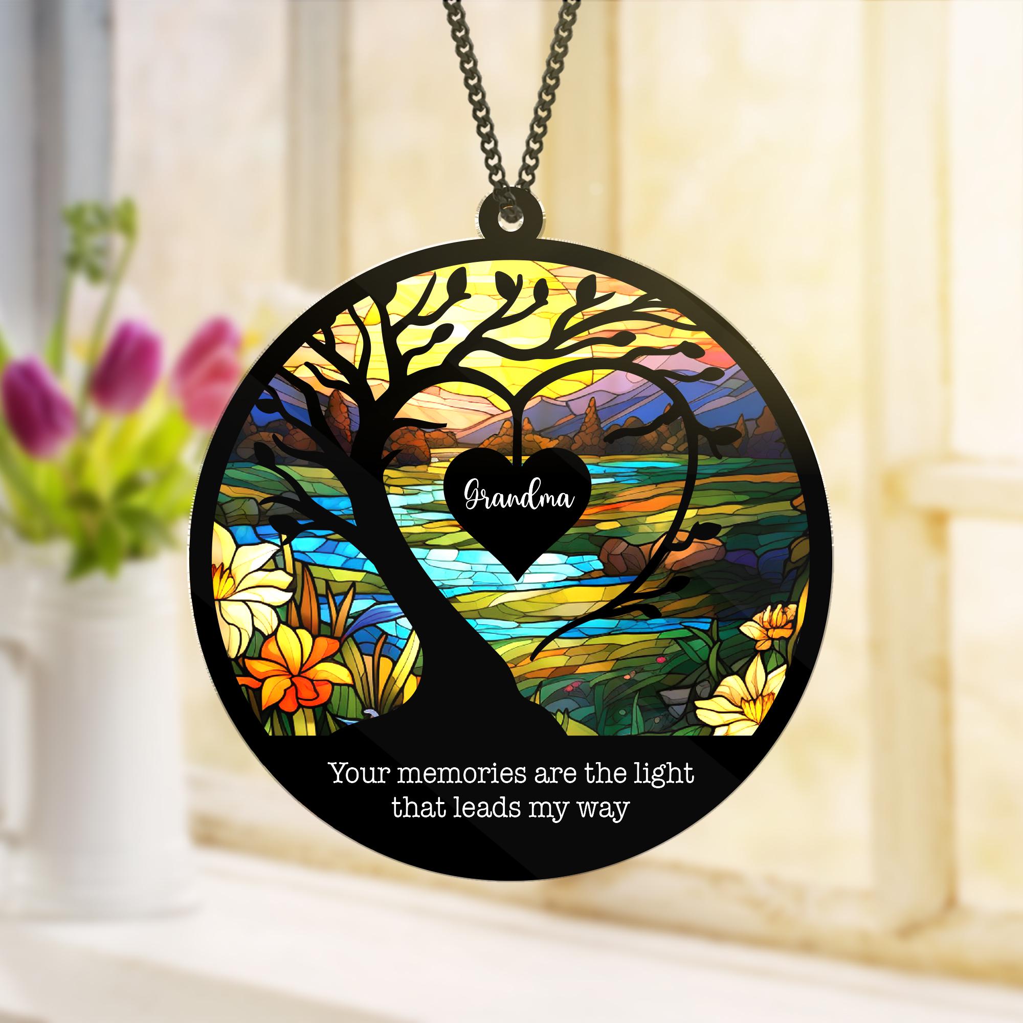In Loving Memory Suncatcher, Sympathy Gift, Memorial Keepsake, Tribute ...