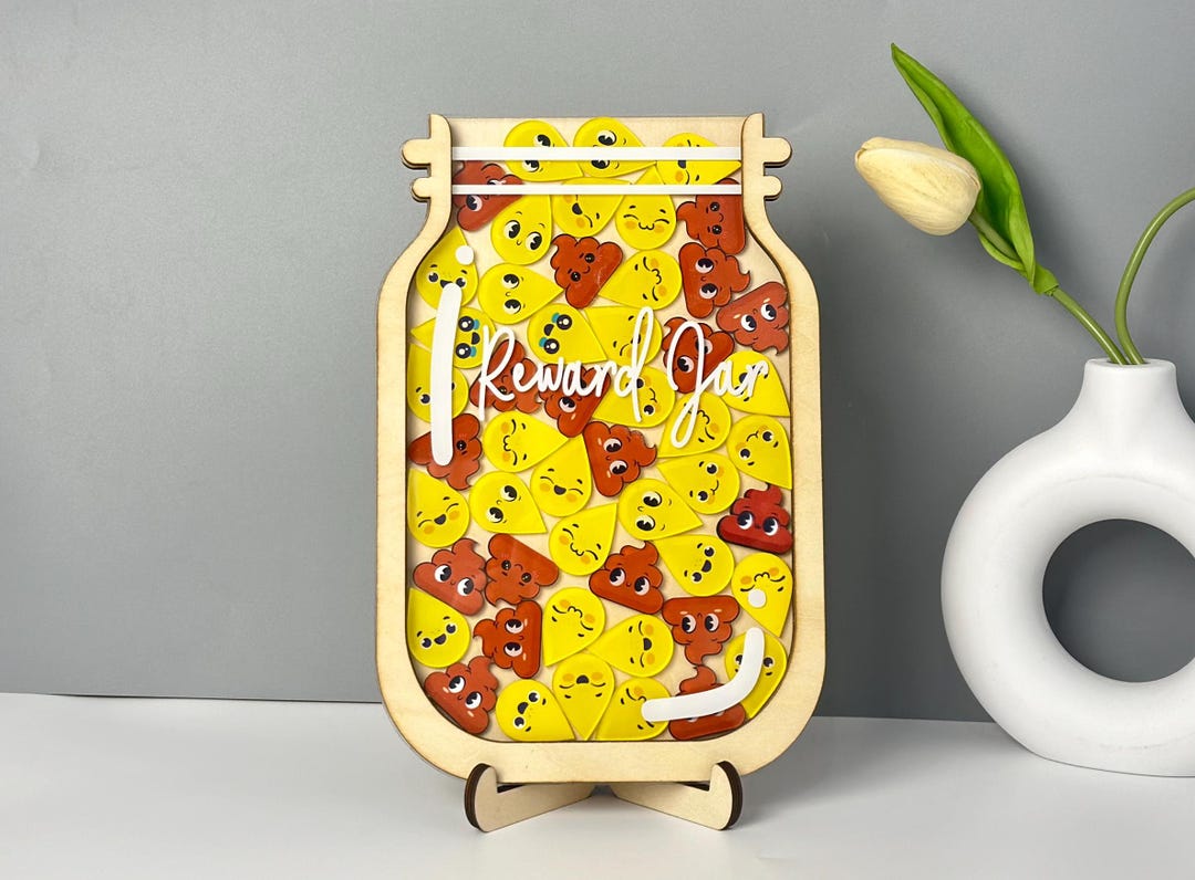 Potty Training Reward Jar, Toilet Training Kids Reward, Toddler Potty ...