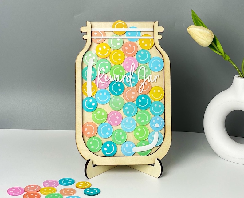 Smiley Face Reward Jar, DIY Reward Jar, Classroom Decor, Back to School ...