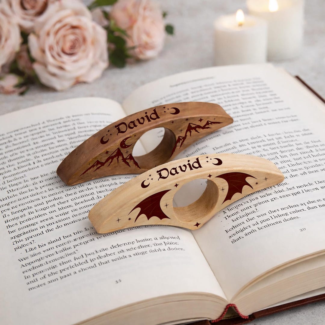 Personalized Wood Book Page Holder, to the Stars Who Listen, Page ...