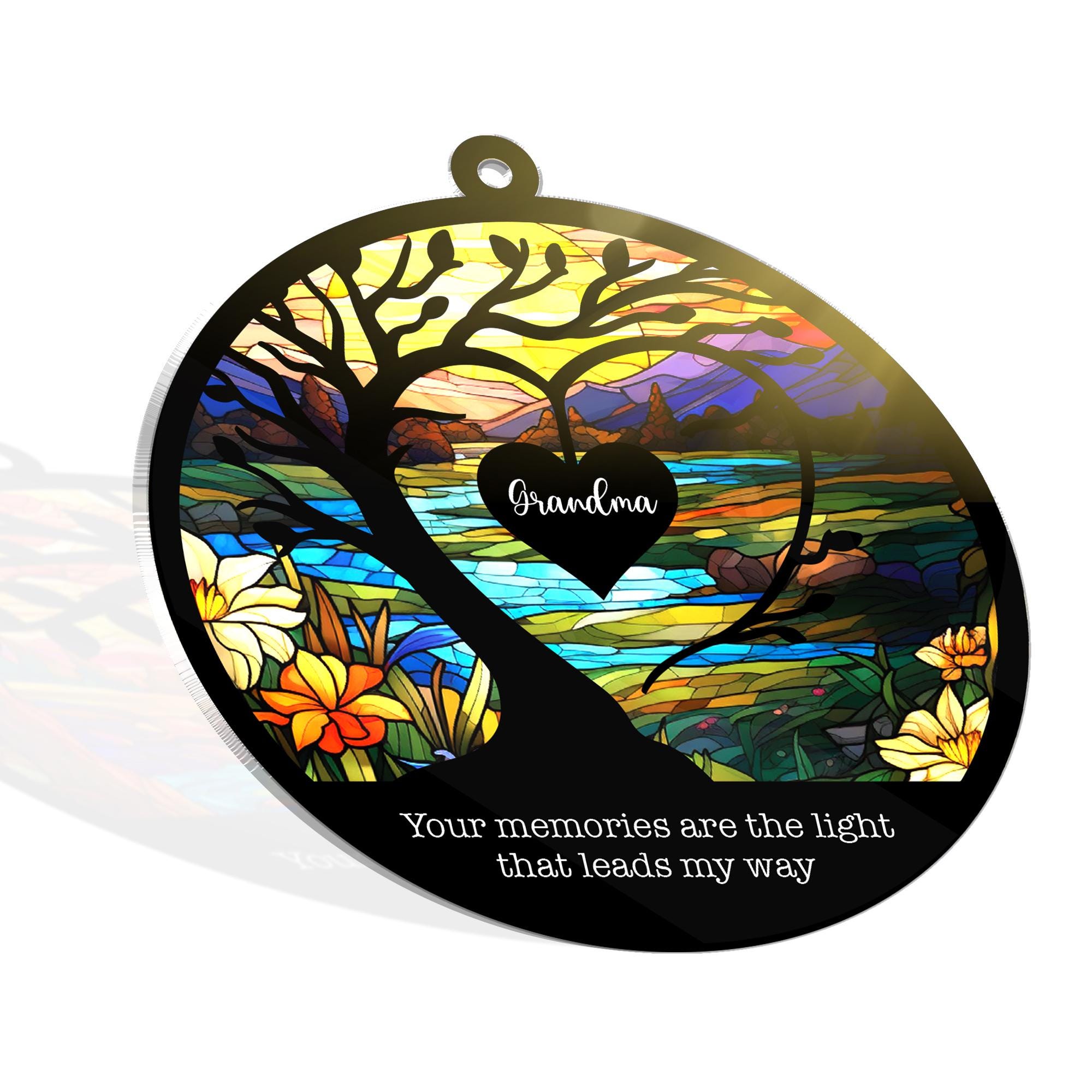 In Loving Memory Suncatcher, Sympathy Gift, Memorial Keepsake, Tribute ...