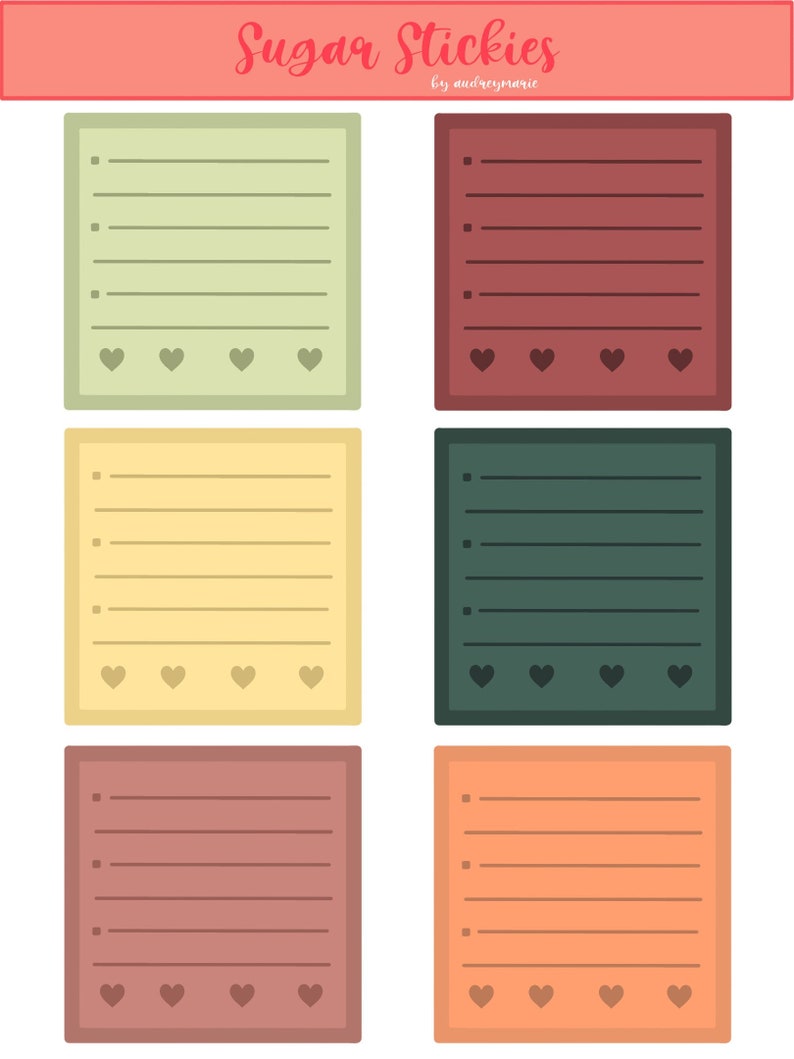 50 Cute Digital Sticker Book for Goodnotes, PNG Files of Digital ...