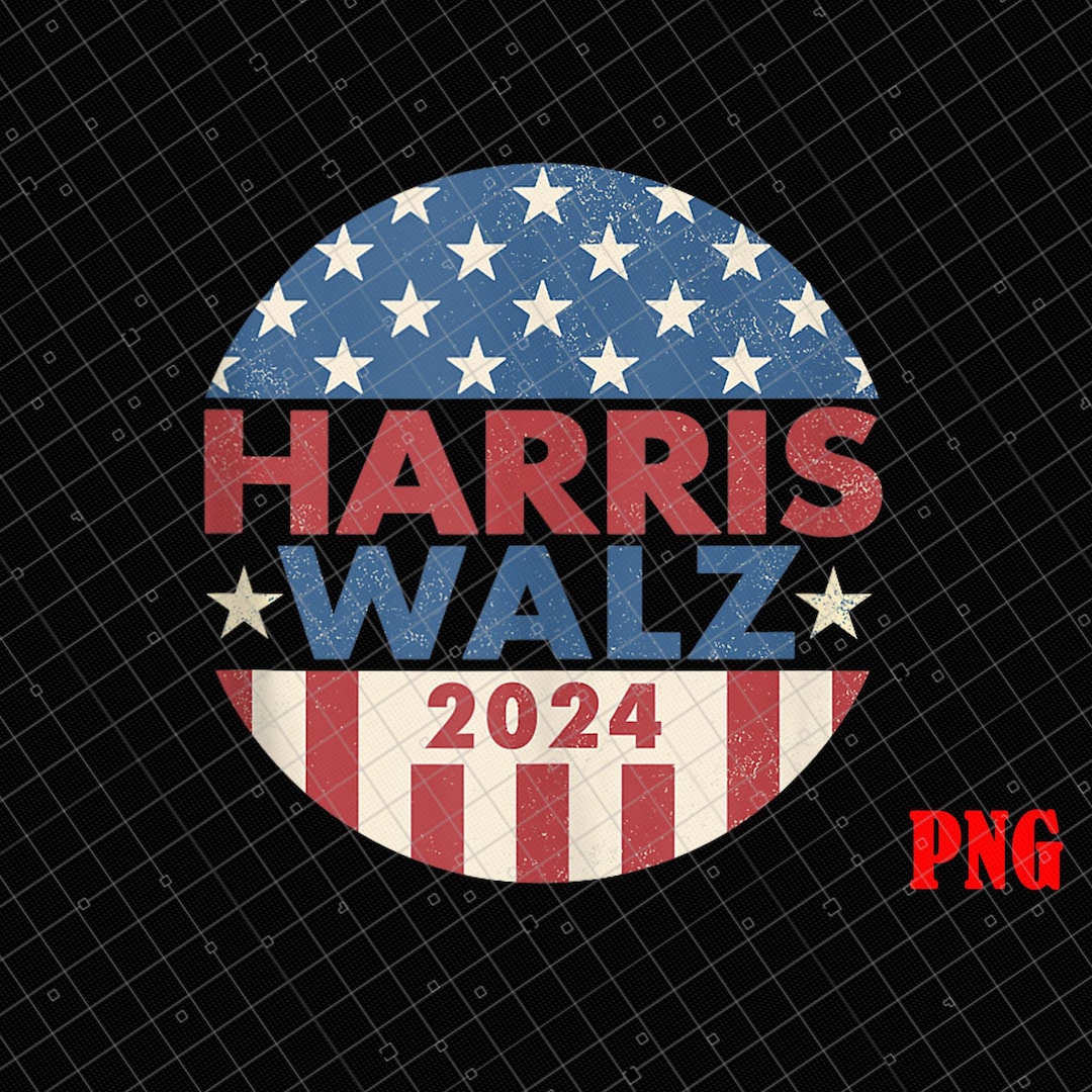 Harris Walz 2024 Png, Kamala Harris Tim Walz President Png, Democratic ...