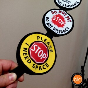 Please STOP, I Need Space - Leash Wrap - a Sign for Your Dog! - Etsy