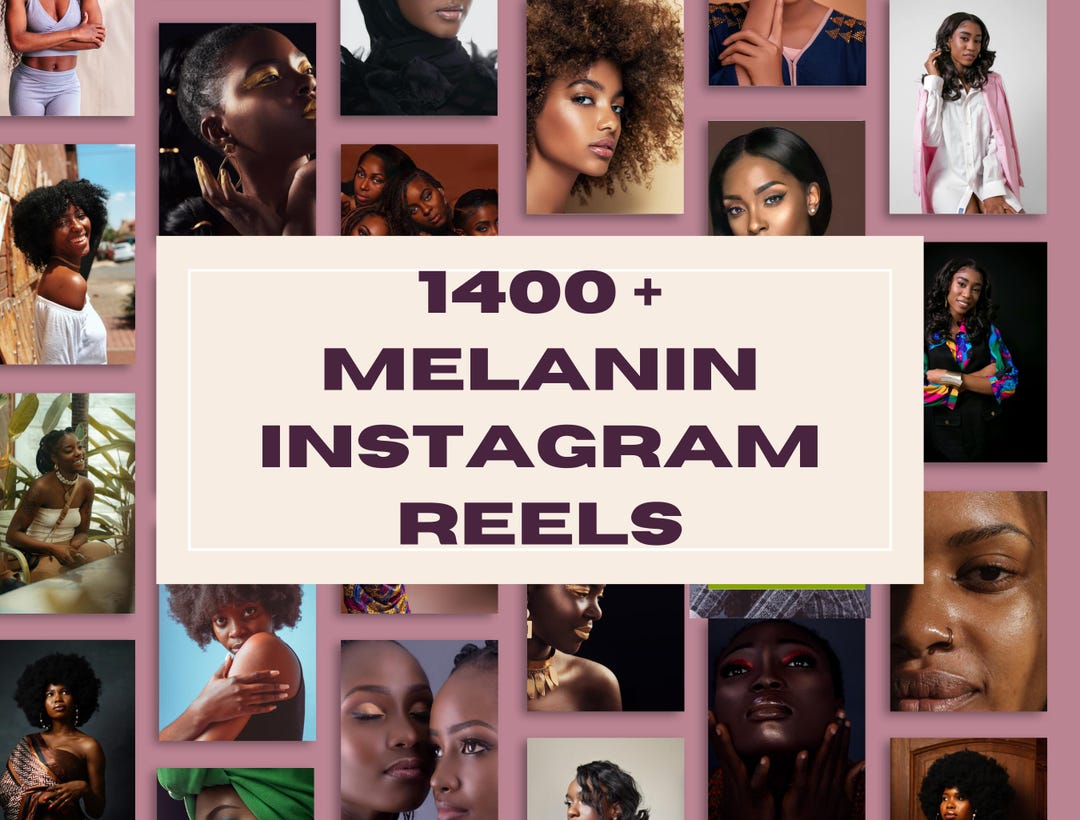 1400+ Melanin Faceless Reels Aesthetic, Faceless Melanin Reels for Tiktok and Instagram, , MRR ...