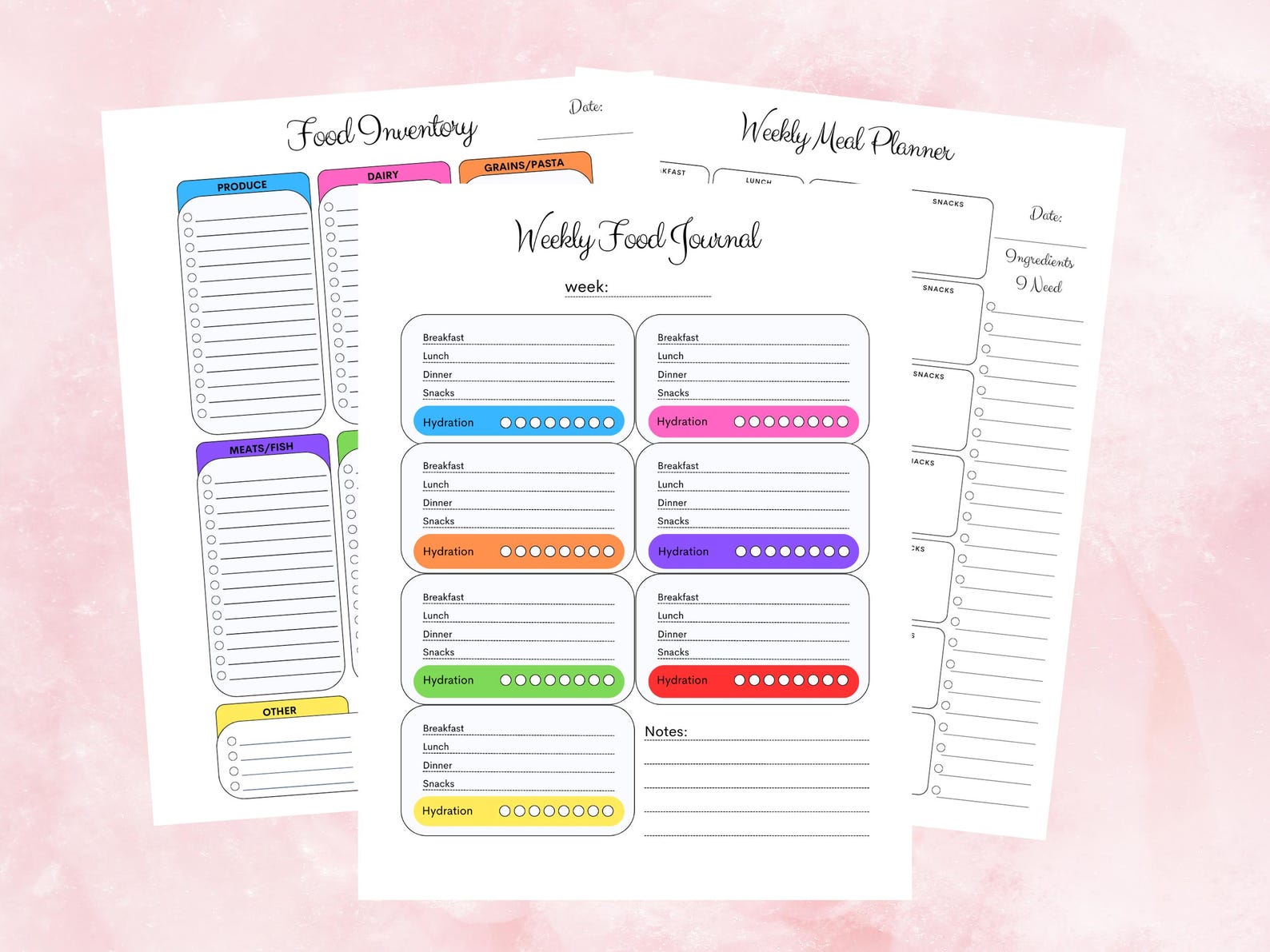 Organize Your Meals With Our Printable Meal Planner | Daily and Weekly ...