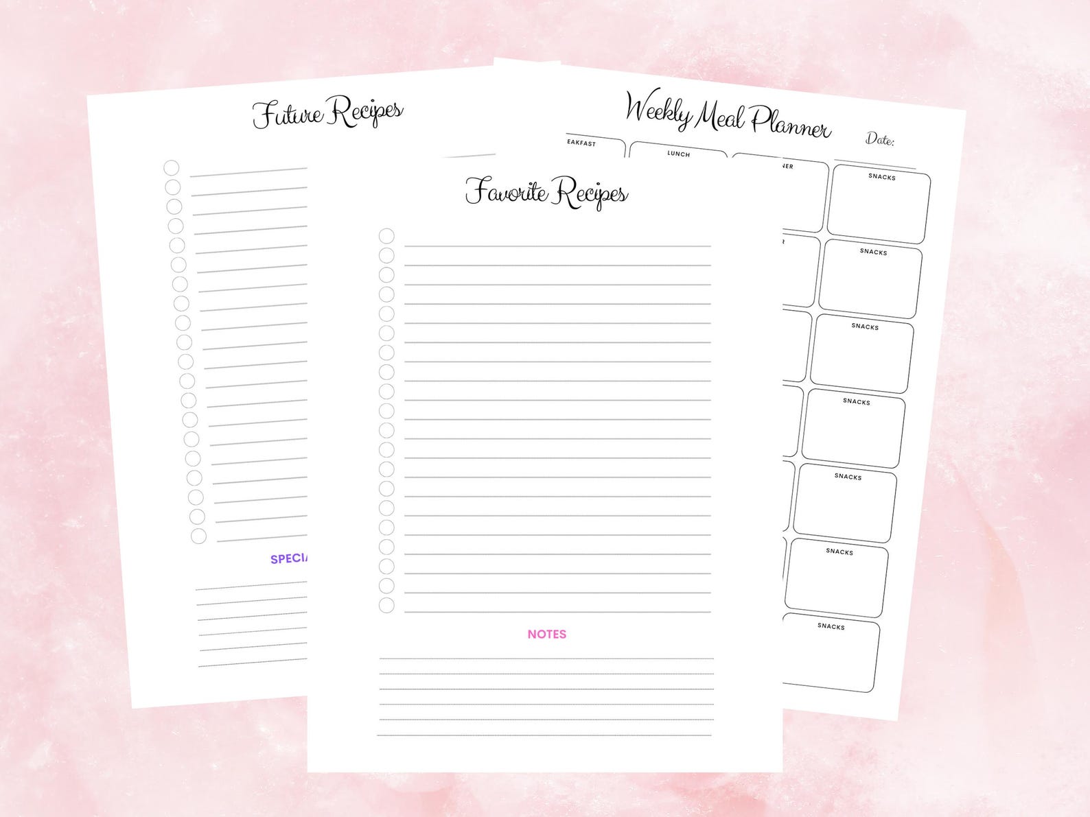 Organize Your Meals With Our Printable Meal Planner | Daily and Weekly ...