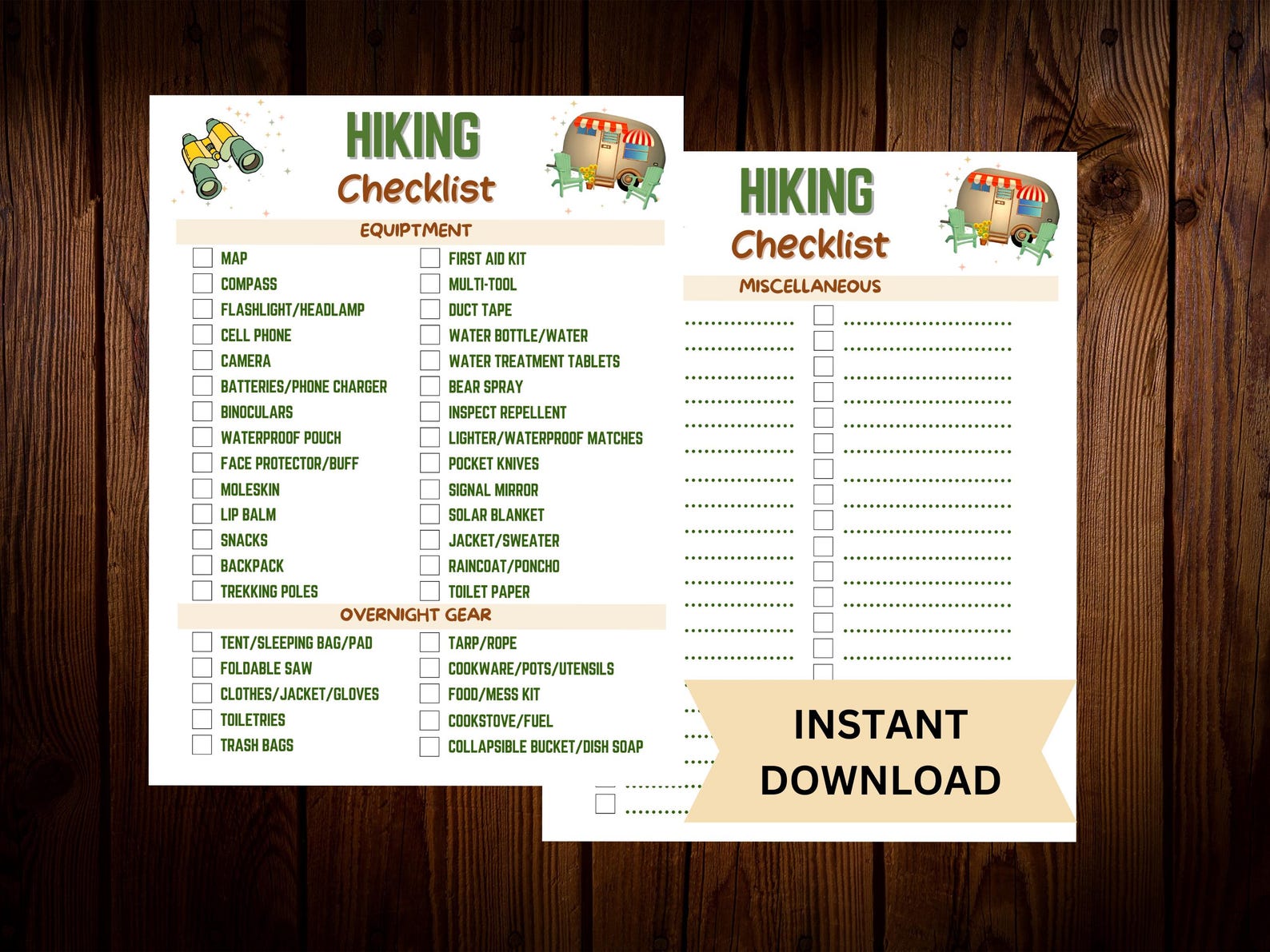 Hiking Essentials Checklist Hiking Gear Checklist Trail Gear List ...