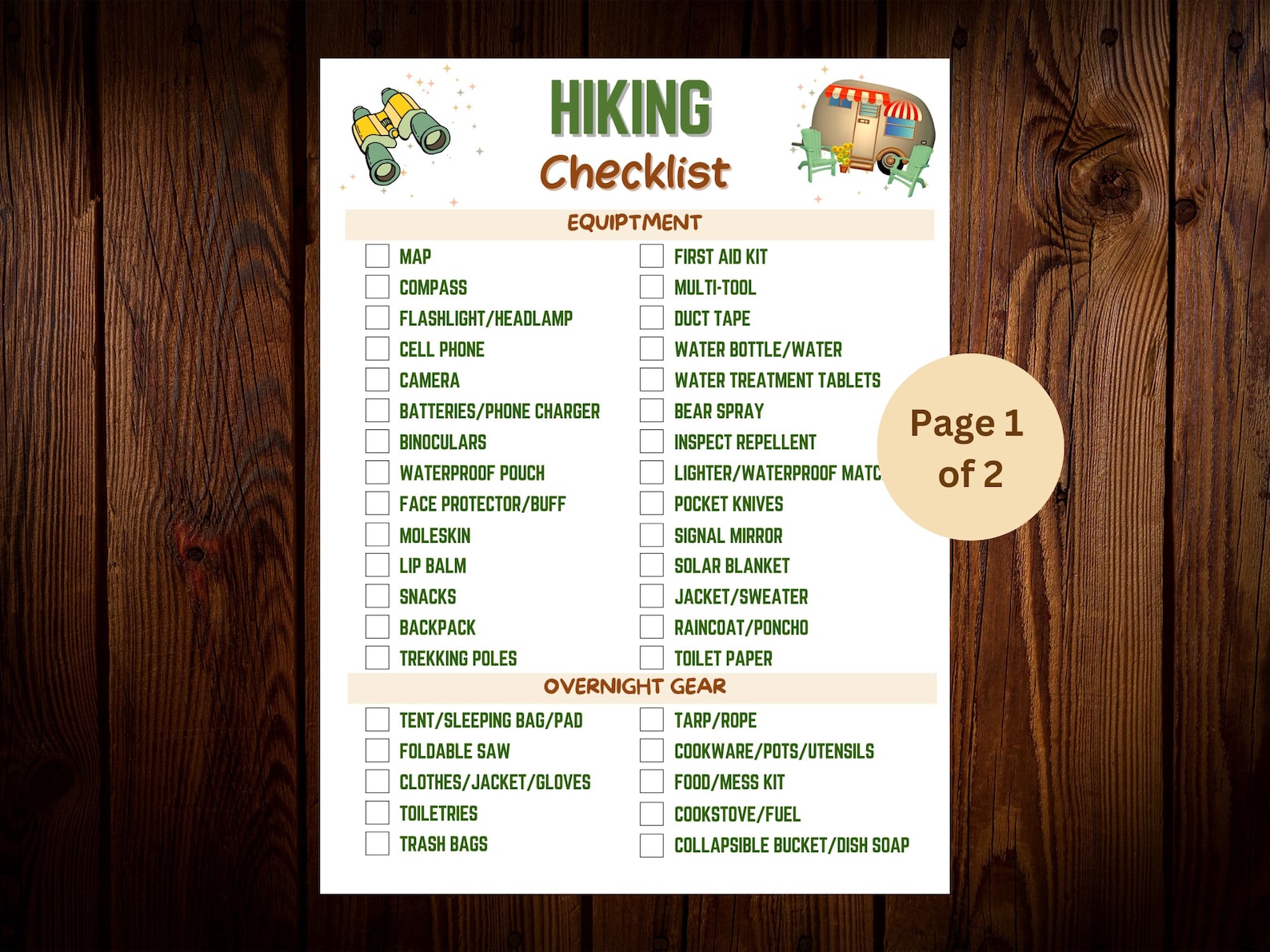 Hiking Essentials Checklist Hiking Gear Checklist Trail Gear List ...