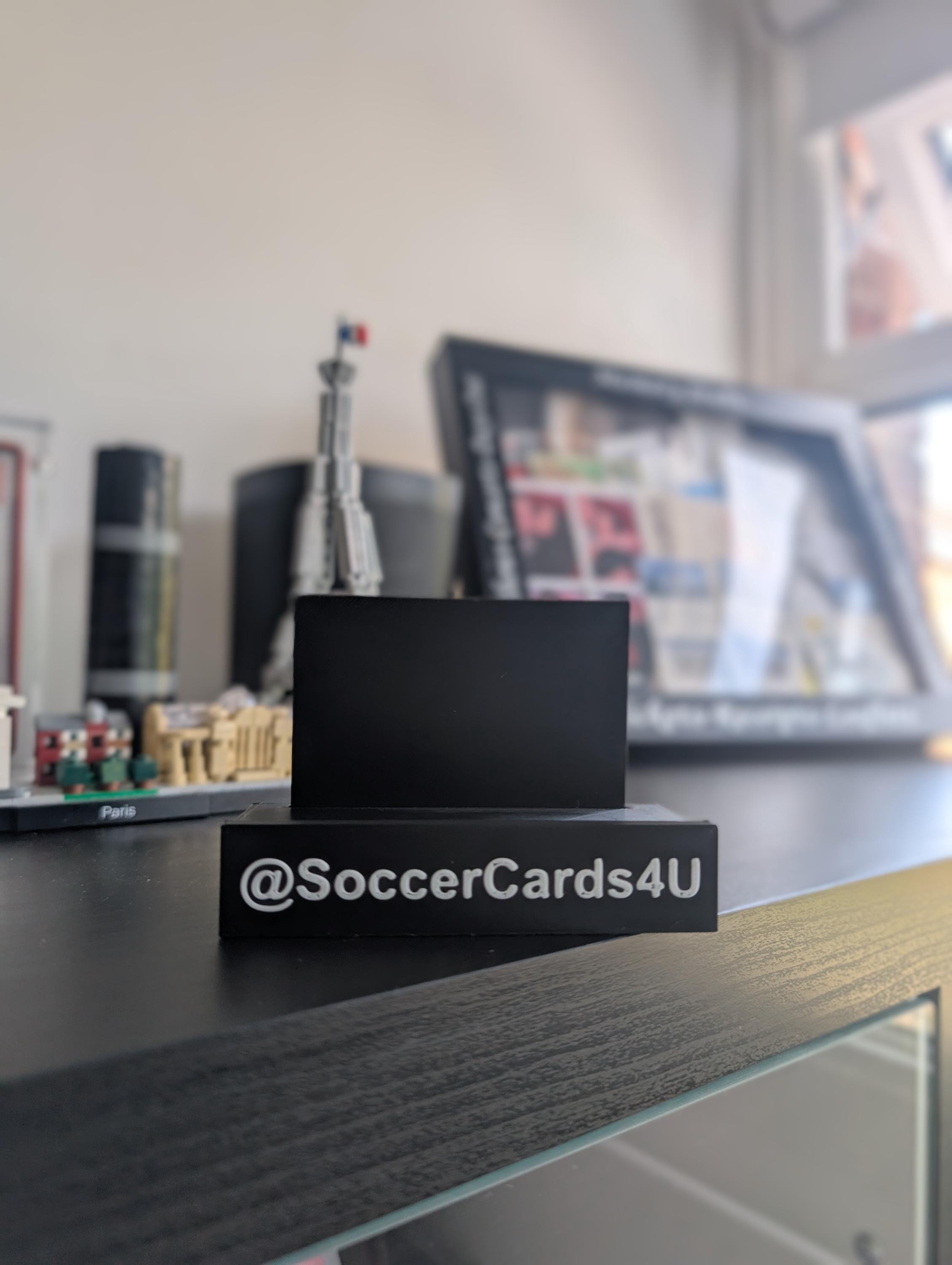 Custom Card Stand - 3D Printed - Chose Text, Font & Colour - TCG Sports ...