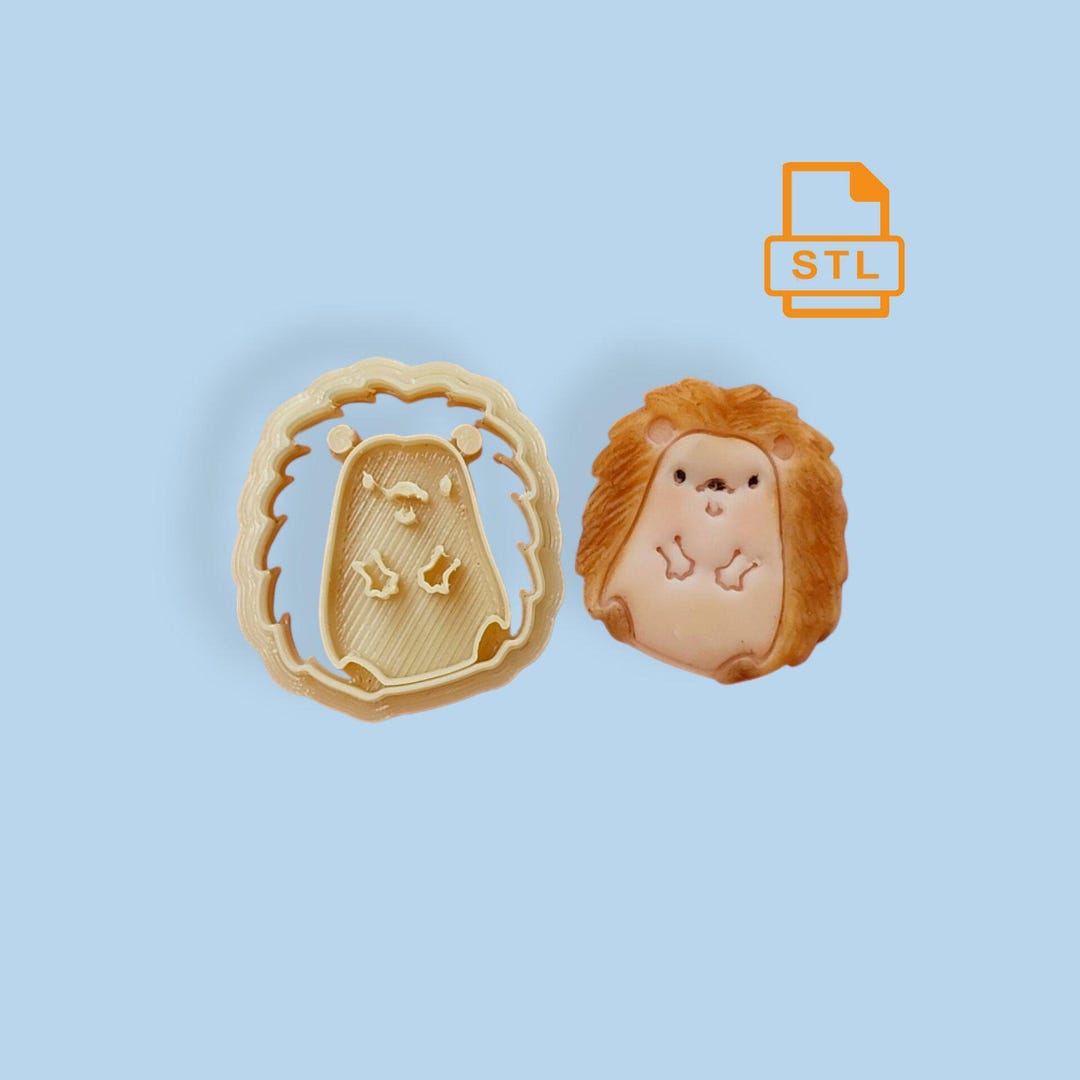 Hedgehog Clay Cutter STL, 3 Sizes (digital Download) - Etsy