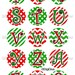Holiday Alphabet Bottle Cap Images Digital Collage 1 Inch A-Z Digi ...