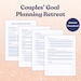 Year in Review for Couples Goal Planning Retreat Printable Couples ...