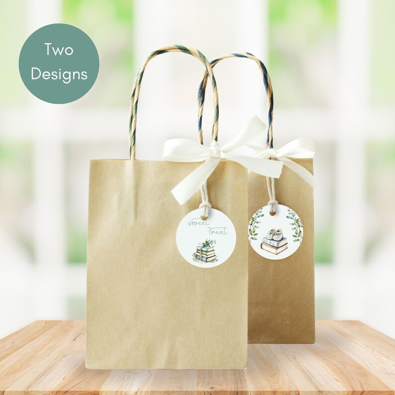 PRINTABLE New Chapter Baby Shower Favor Tag Book Themed Favor Tag ...