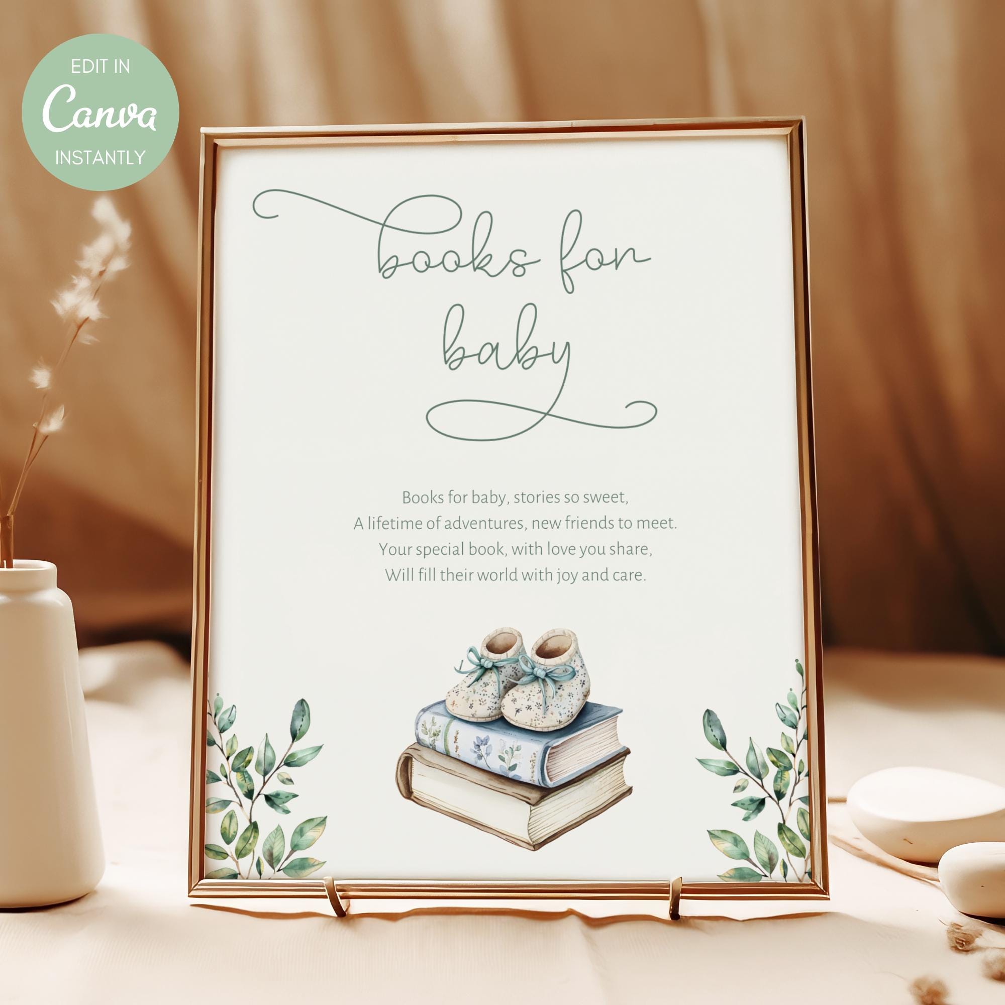 EDITABLE A New Chapter Books for Baby Sign Gender Neutral Storybook ...
