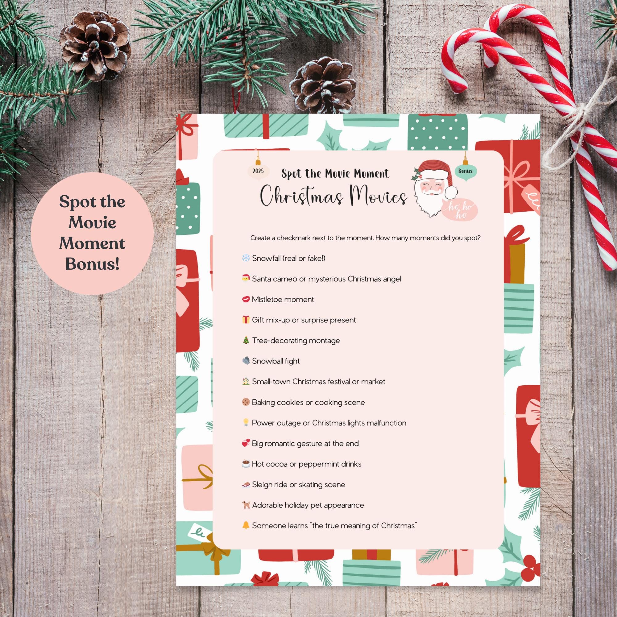 BET+ Christmas Movie Checklist | Holiday Movie Tracker Printable ...