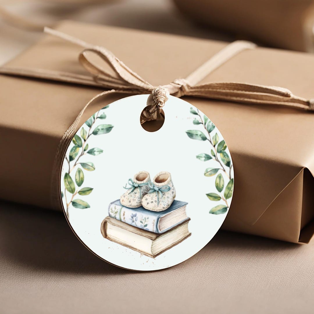 PRINTABLE New Chapter Baby Shower Favor Tag Book Themed Favor Tag ...