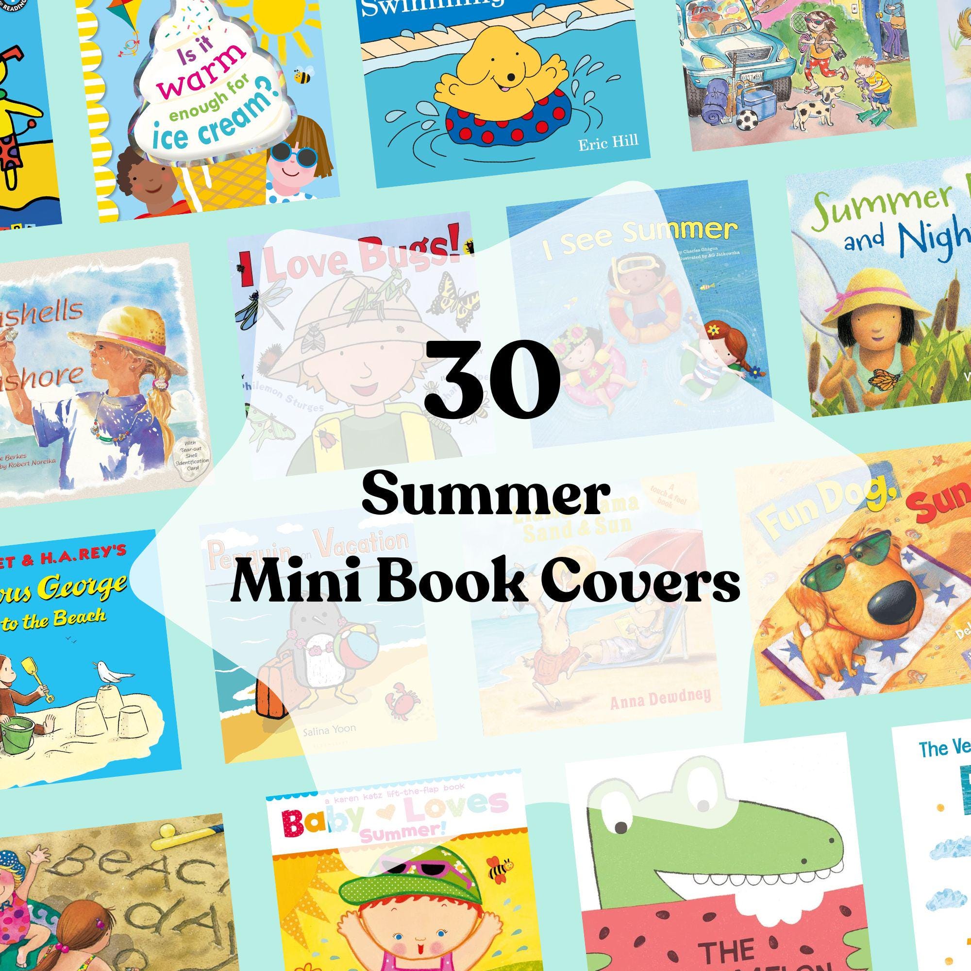 Miniature Summer Book Printable Dollhouse Decor 1:12 Scale DIY ...