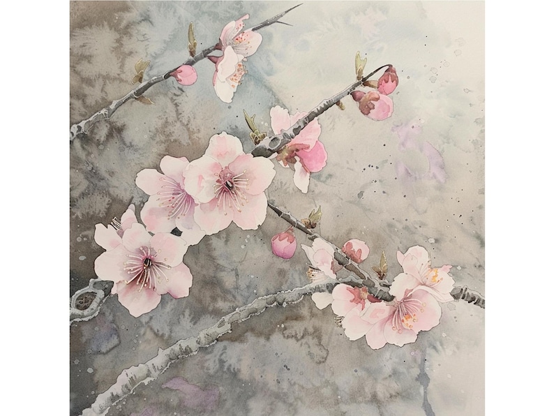 Peach Blossom Flower Png Clipart, Spring Peach Flower Clipart - Etsy