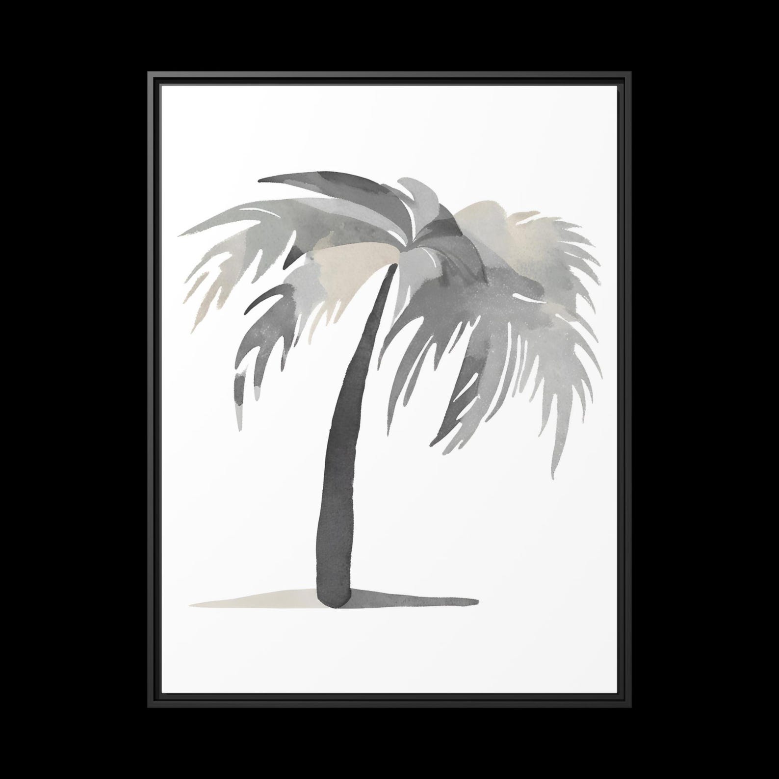 Lone Palm Eco Friendly Framed Palm Tree Wall Art Decor - Etsy