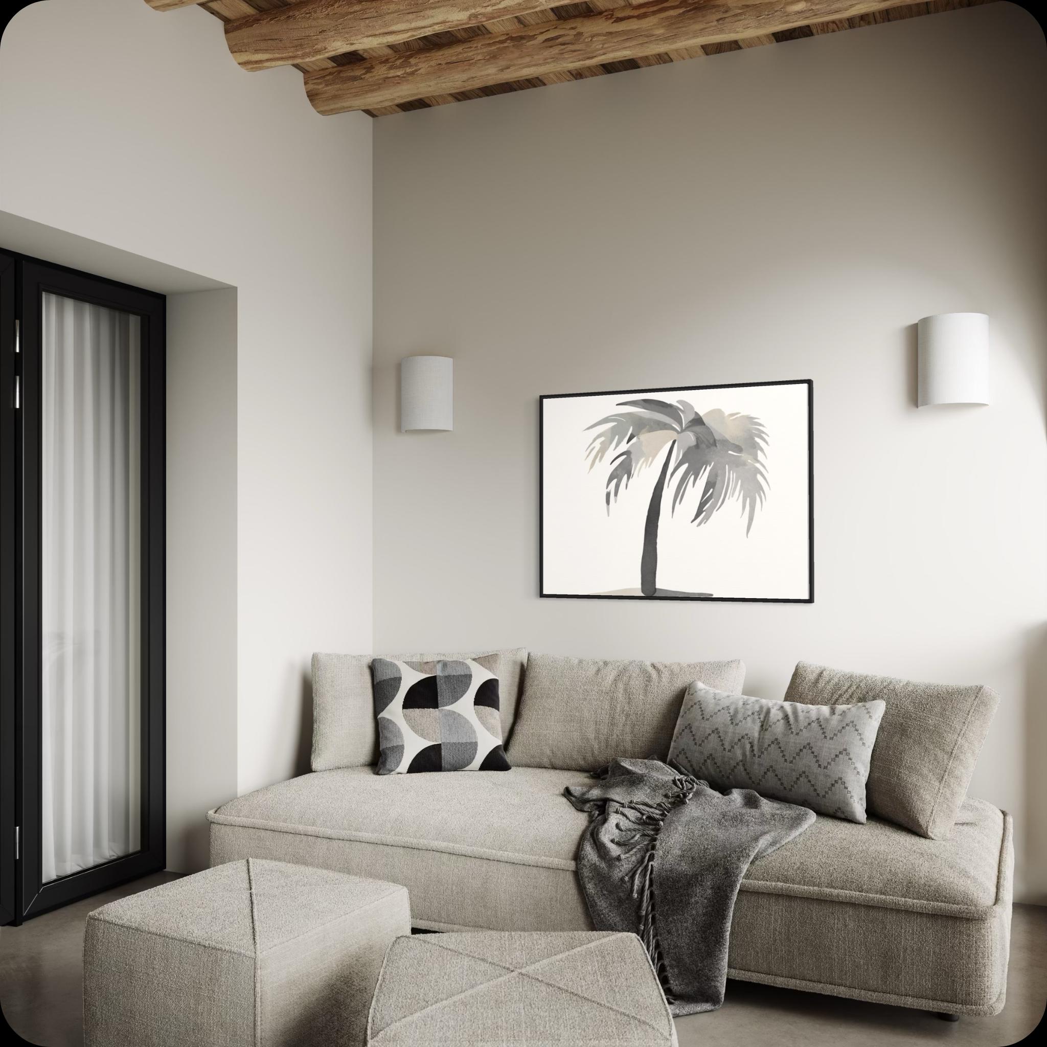 Lone Palm Eco Friendly Framed Palm Tree Wall Art Decor - Etsy