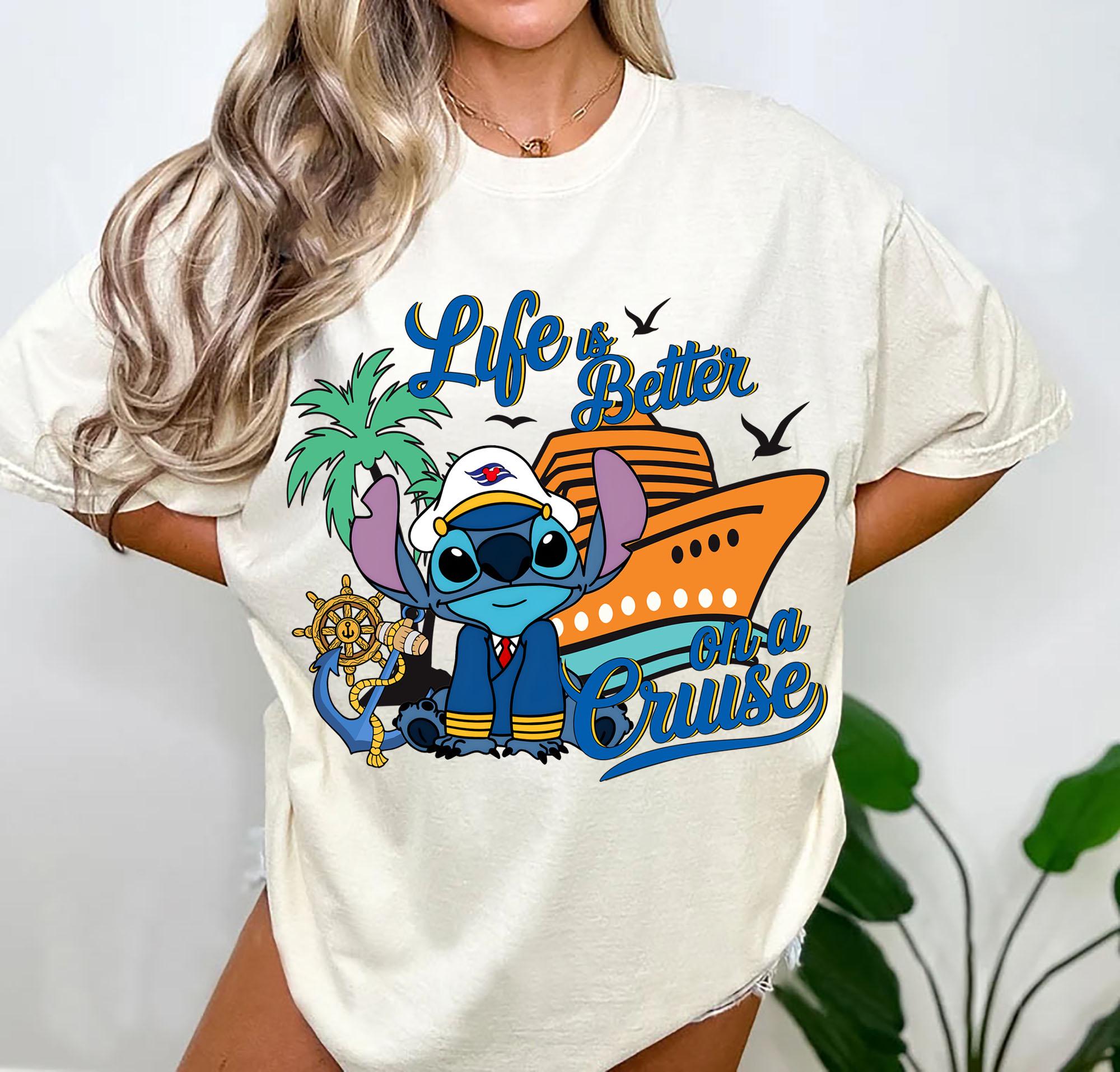 Stitch Cruise Shirt Design Png, Stitch Sailor PNG, Life is Better on A ...