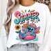 Stitch Hello Summer Vibes Design Png, Stitch on Beach Vibes Png, Stitch ...