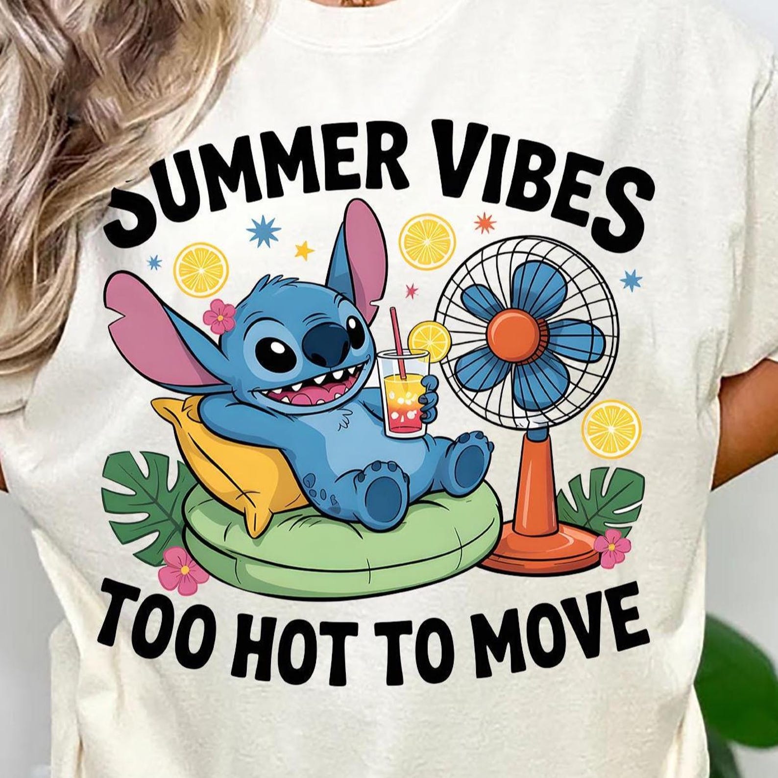 Summer Vibes Stitch Png, Stitch Png, Funny Summer Png, Stitch Summer ...